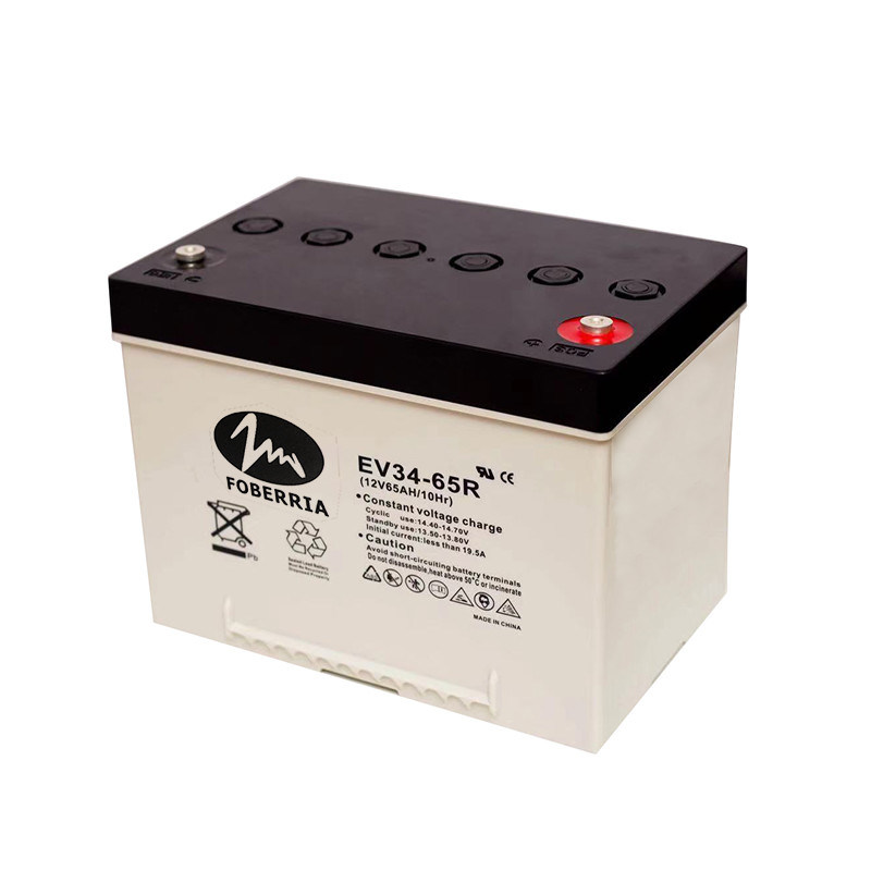 골프 유모차를 위한 EV34 12 볼트 밀폐형 납축전지 65ah 20 hr 차량 배터리